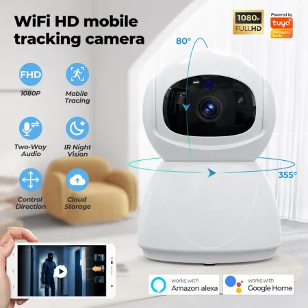 Tuya WIFI Smart Camera | AI Auto Tracking | 1080P FHD Home Security