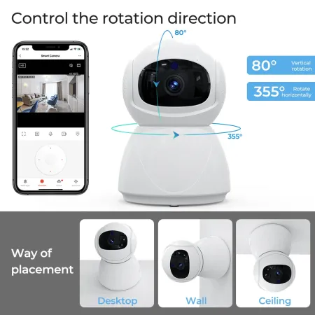 Tuya WIFI Smart Camera | AI Auto Tracking | 1080P FHD Home Security